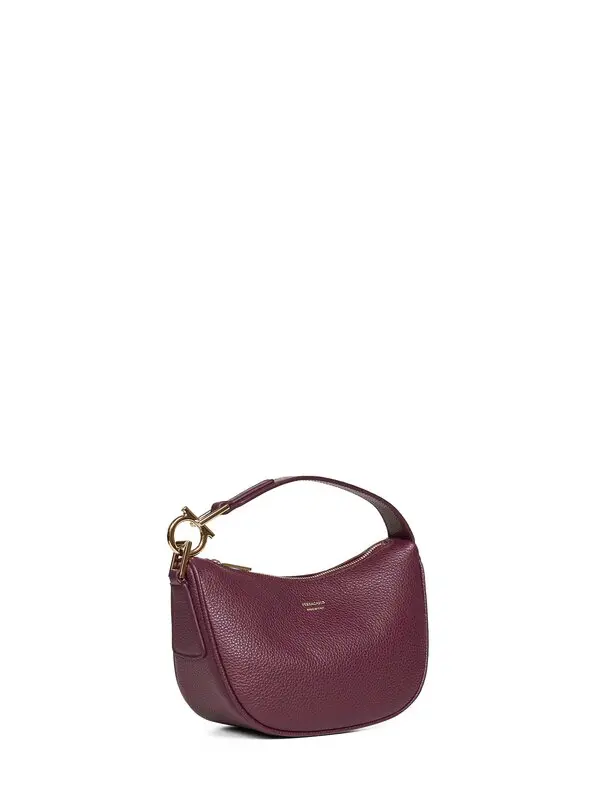 FERRAGAMO Plum North-south Mini Hobo Top Handle Bag