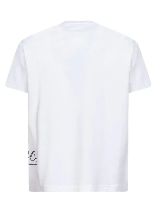 Gucci White Cotton Jersey Logo-printed T-shirt