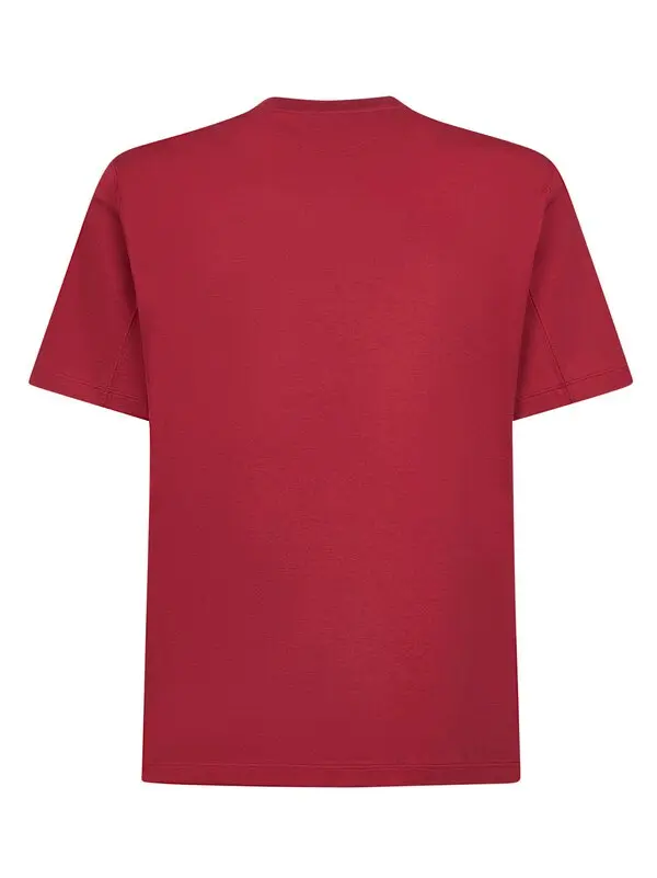 Brunello Cucinelli Cherry Solomeo Crest T-shirt