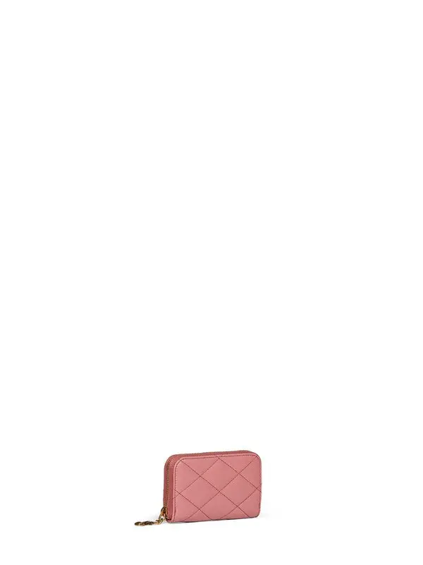 Saint Laurent Tulip Pink Lambskin Cassandre Bijou Coin Purse - Multicolor