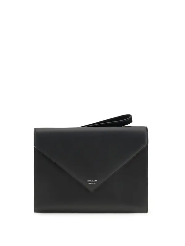FERRAGAMO Florence Document Holder - Black