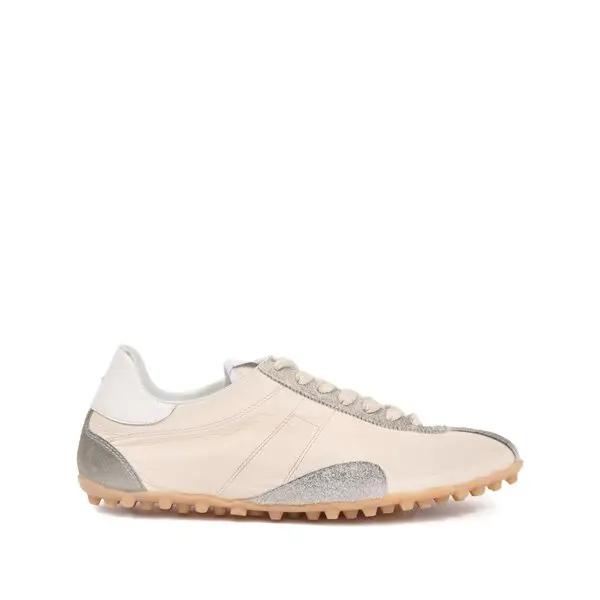 MAISON MARGIELA Lace-up Suede Sneakers - White