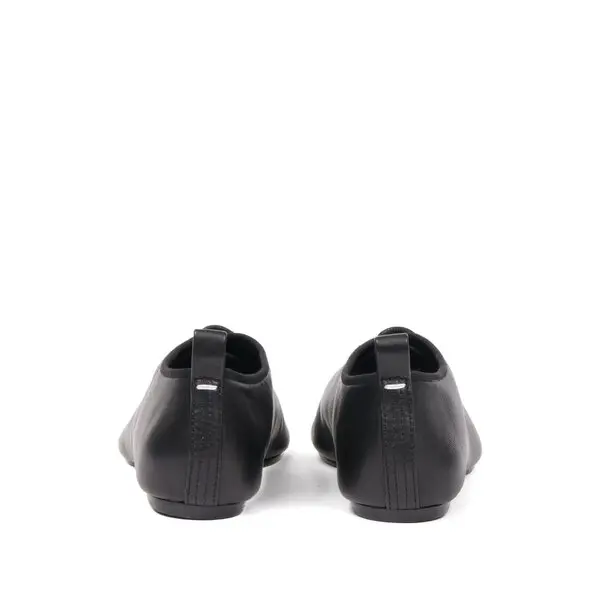 MAISON MARGIELA Lamb Skin Lace-up Split Toe Derbies - Black