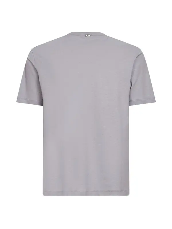 Herno Light Grey Lightweight Crepe Voile Jersey T-shirt