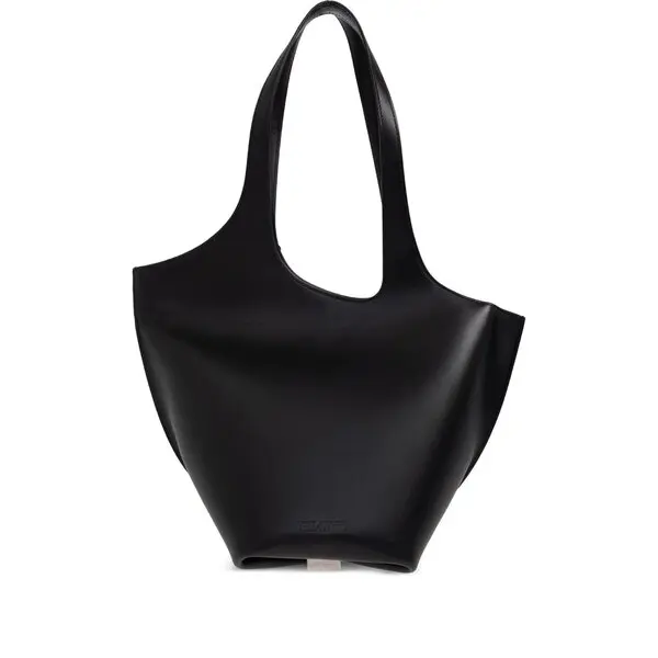 Attico Leather Tote Bag - Black