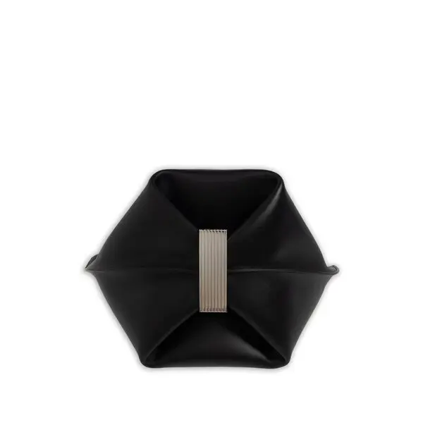 Attico Leather Tote Bag - Black