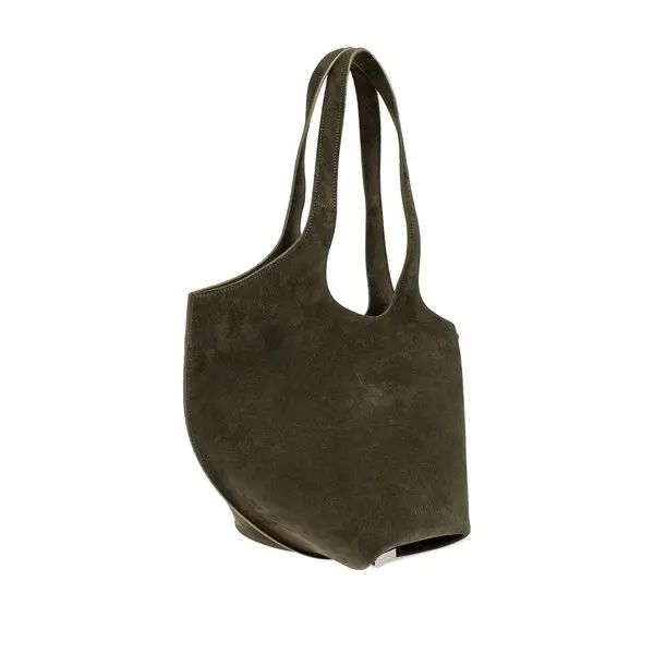 Attico Suede Tote Bag - Green