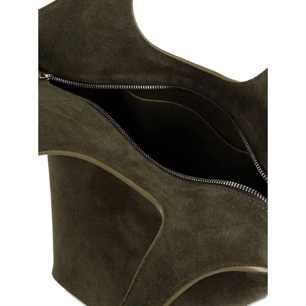 Attico Suede Tote Bag - Green