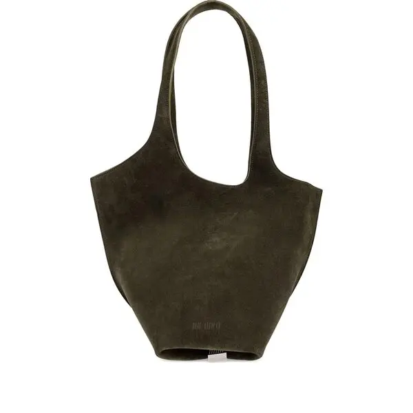 Attico Suede Tote Bag - Green