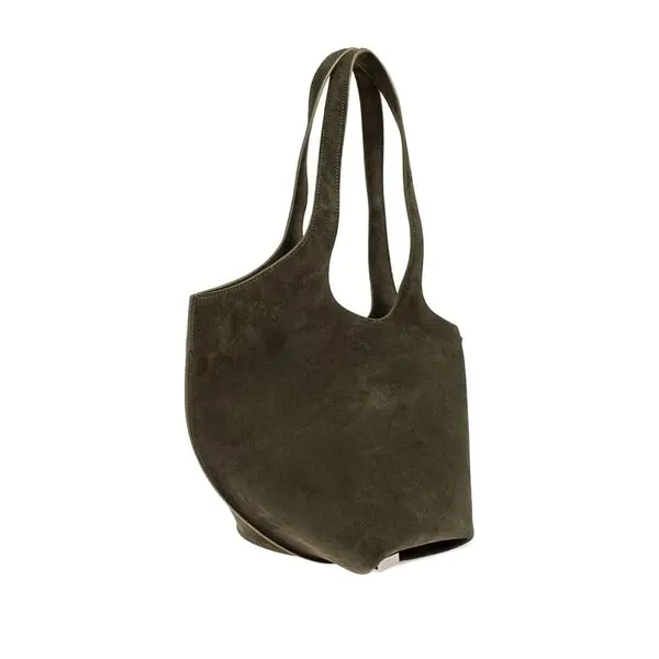 Attico Suede Tote Bag - Green