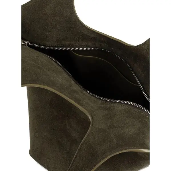 Attico Suede Tote Bag - Green