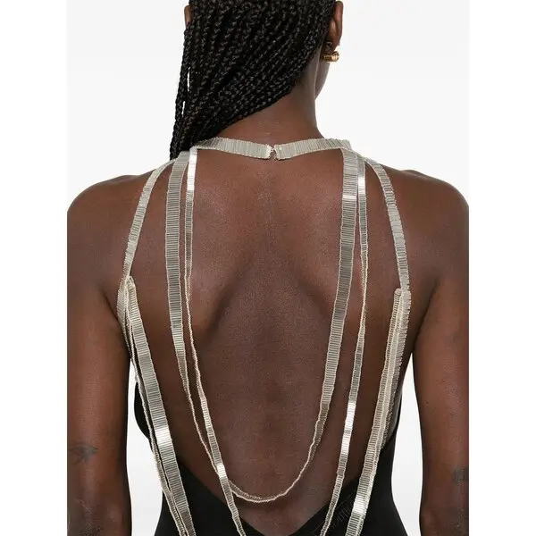 Attico Halter Neck Above-the-knee Length Dress