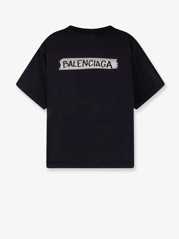 Balenciaga Printed Logo Cotton T-shirt
