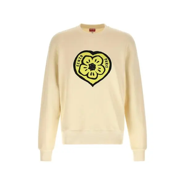 Kenzo Crew Neck Long Sleeve Sweatshirt - Cream