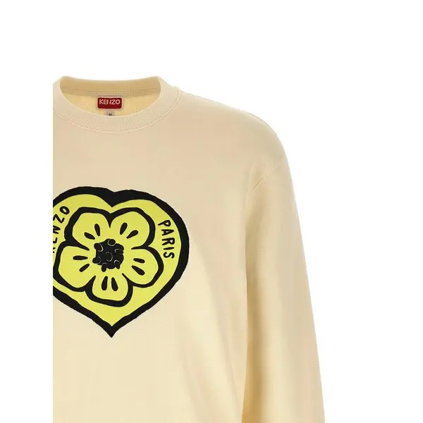 Kenzo Crew Neck Long Sleeve Sweatshirt - Cream