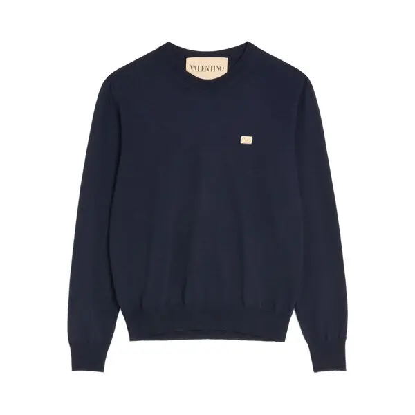 Valentino Garavani Vlogo Patch Wool Sweater