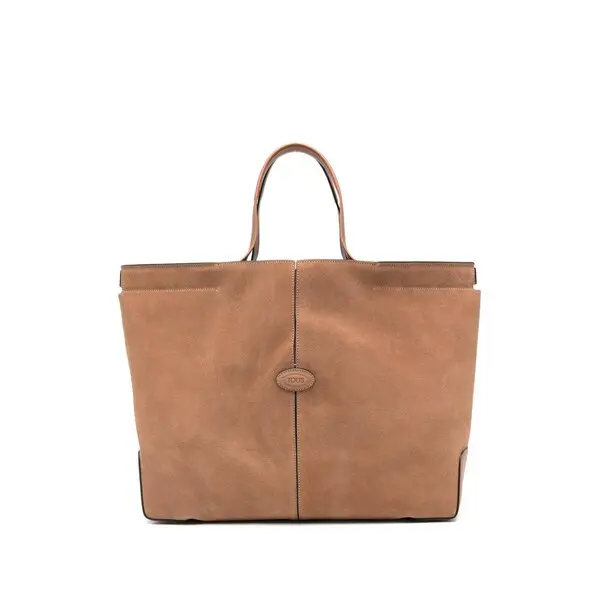 TOD'S Suede Tote Bag - Brown