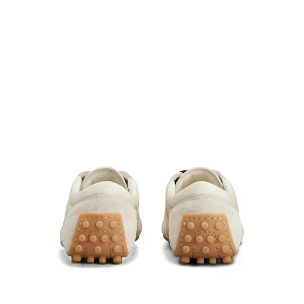 TOD'S Lace-up Paneled Sneakers - White