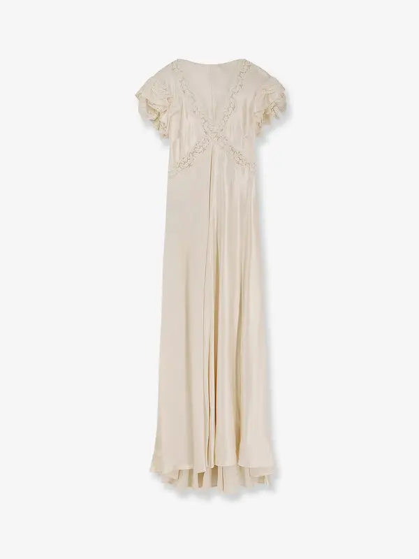 Alberta Ferretti Viscose Long Dress