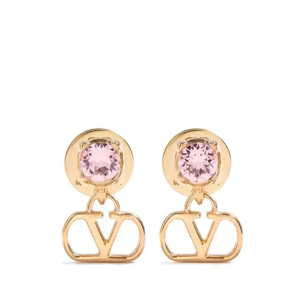 Valentino Garavani Vlogo Signature Faux Pearl Drop Earrings - Gold