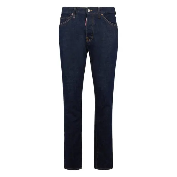 Dsquared2 Dark Wash Cotton Straight-leg Trousers
