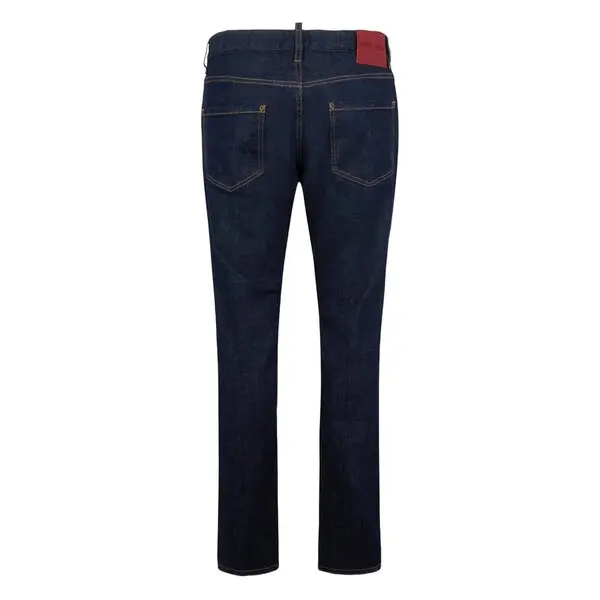 Dsquared2 Dark Wash Cotton Straight-leg Trousers