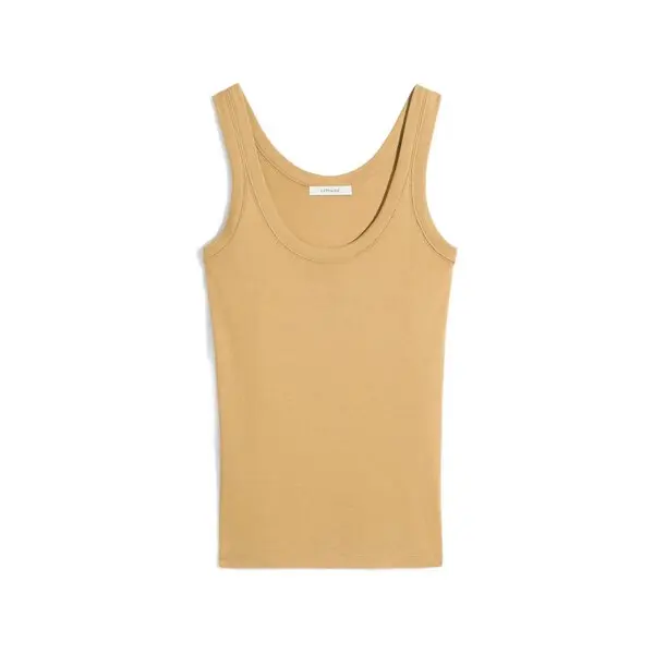 LEMAIRE Scoop Neck Sleeveless Cotton Tank Top - Yellow