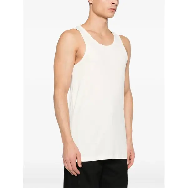 LEMAIRE Ribbed Cotton Tank Top - Cream
