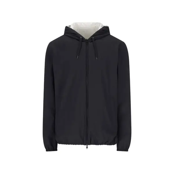 Herno Reversible Hooded Zip-up Jacket - Blue