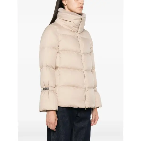 Herno Quilted Hooded Zip Up Down Jacket