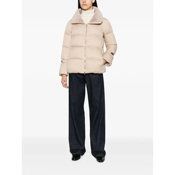 Herno Quilted Hooded Zip Up Down Jacket