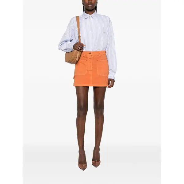 Prada Cotton Striped Zip-up Shirt