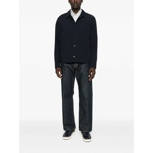Herno Long Sleeve Buttoned Shirt Jacket - Black