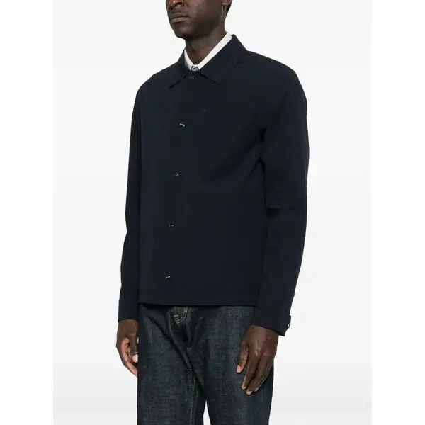 Herno Long Sleeve Buttoned Shirt Jacket - Black