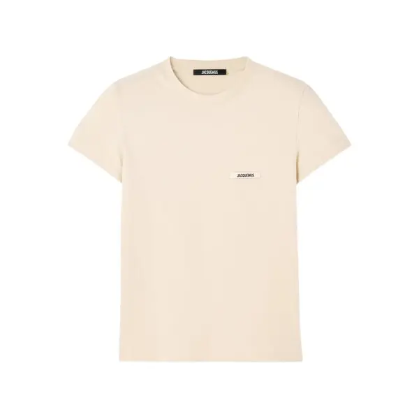 Jacquemus Cotton T-shirt With Logo Patch