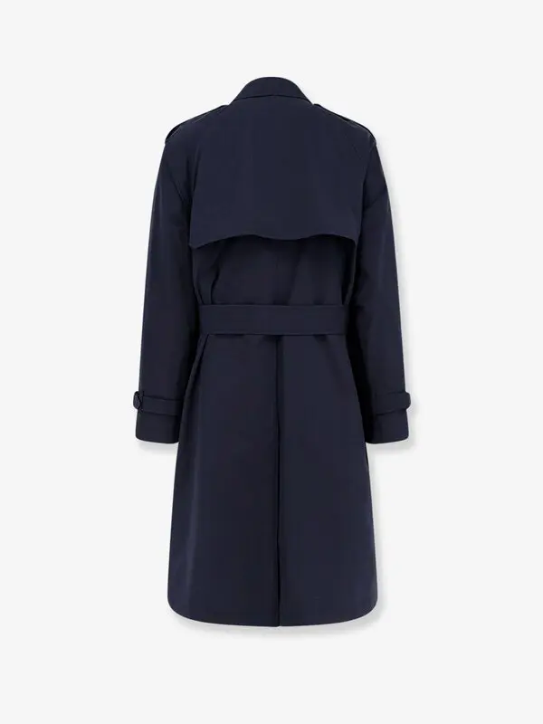 Burberry Highbury Cotton Blend Trench Coat - Multicolor
