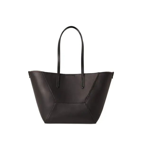 Brunello Cucinelli Calfskin Tote Bag - Brown