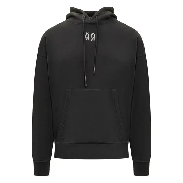 44 LABEL GROUP Logo Print Hoodie - Black