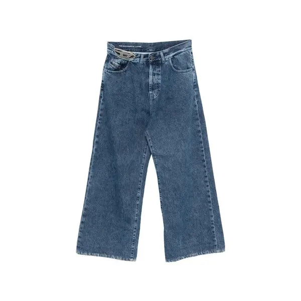 DIESEL® Wide-leg Denim Jeans - Blue