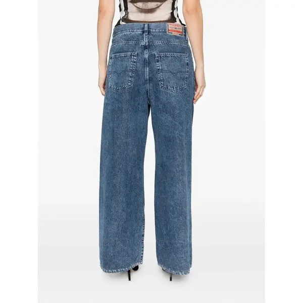 DIESEL® Wide-leg Denim Jeans - Blue