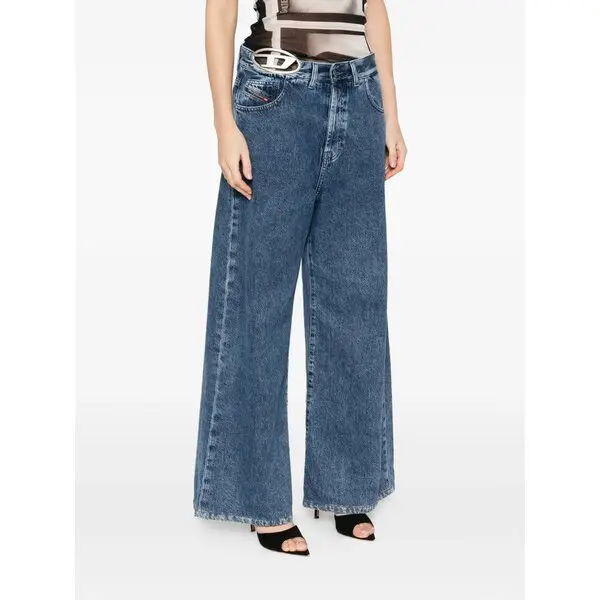 DIESEL® Wide-leg Denim Jeans - Blue