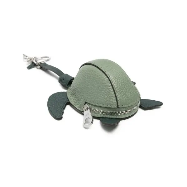 Mulberry Turtle Design Leather Keychain