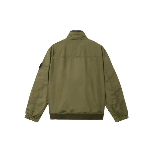 Stone Island Bomber Jacket With Compass Badge - Green