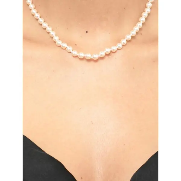 VIVIENNE WESTWOOD Faux Pearl And Logo Orb Necklace
