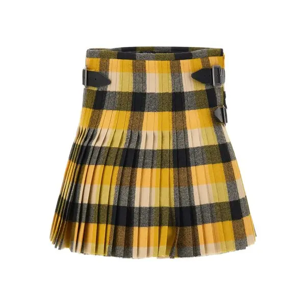 VIVIENNE WESTWOOD Pleated Kilt Skirt With Silver-tone Buckles