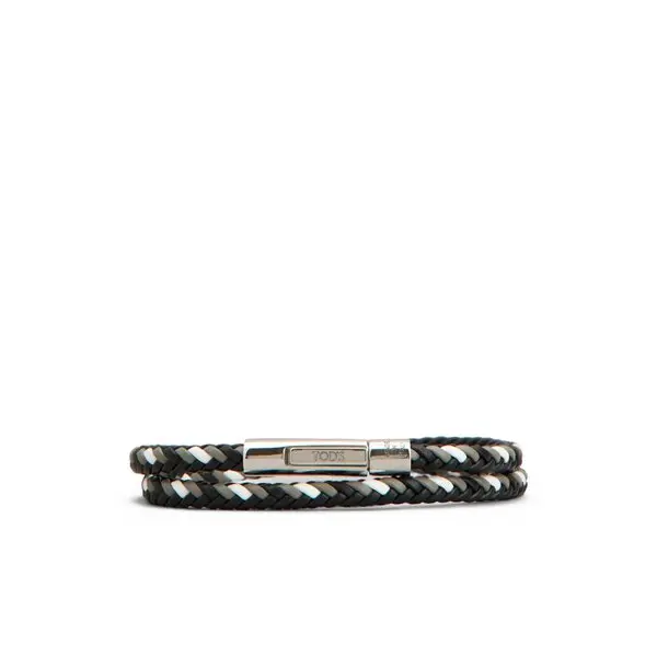 TOD'S Braided Bracelet With -tone Clasp - Silver