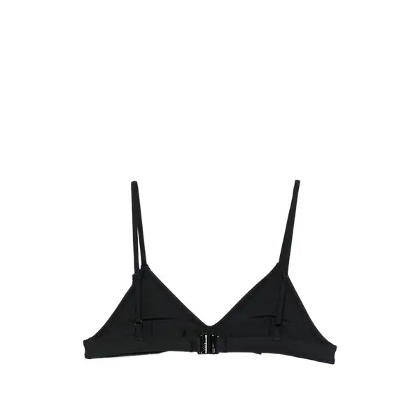 Coperni Rosette Triangle Bikini Top - Black