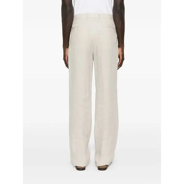 Etro Linen Tailored Trousers - Cream