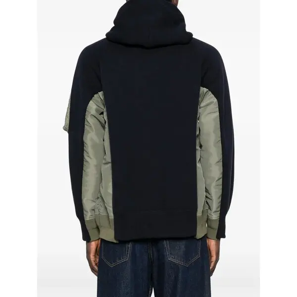 Sacai Paneled Drawstring Hoodie
