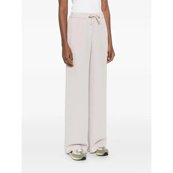 Herno High-waisted Trousers - Cream